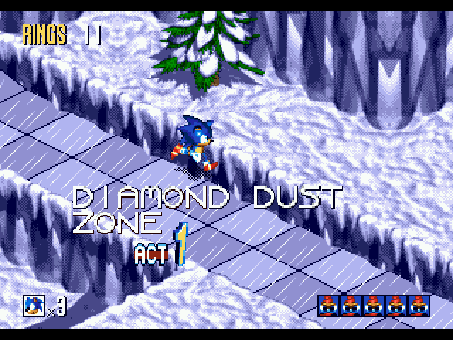 DIAMOND DUST ZONE Act 1 [Sonic 3D Blast] - Kewing's Originals ...